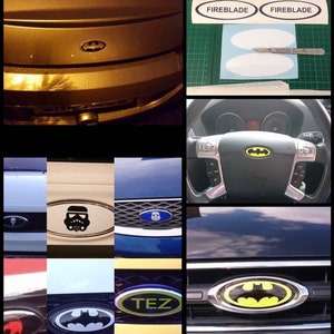 Fiesta Zetec S ST MK6 2002-2008 name/logo 3rd Brake Vinyl Car Sticker ...