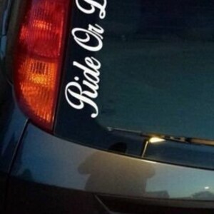 RIDE OR DIE Windscreen Sticker Jdm Vinyl Stance Vdub Drift Graphic Many ...