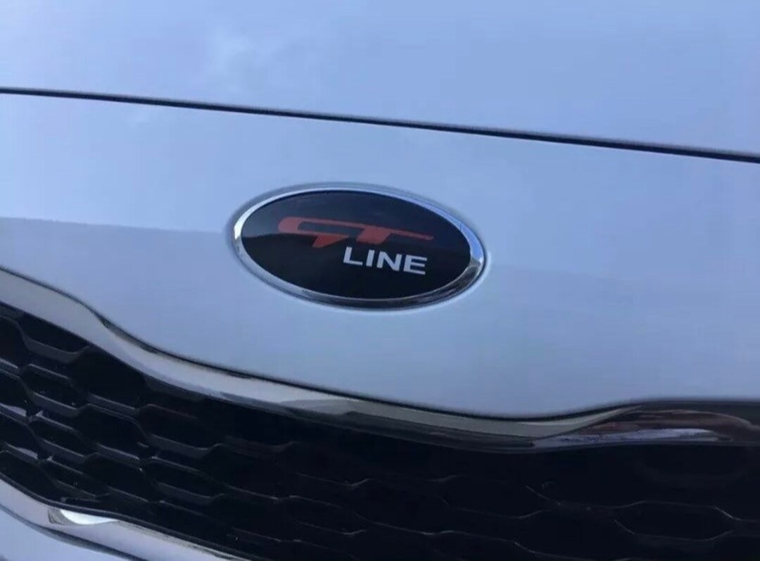 Kia GT Line Badge Sticker Custom Front and Rear Vinyl Overlay - Etsy