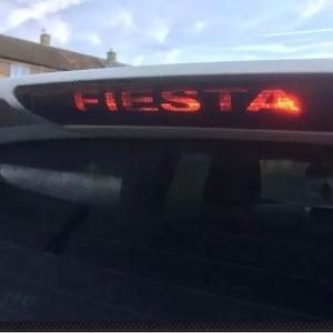 Fiesta Zetec S ST MK6 2002-2008 name/logo 3rd Brake Vinyl Car Sticker ...