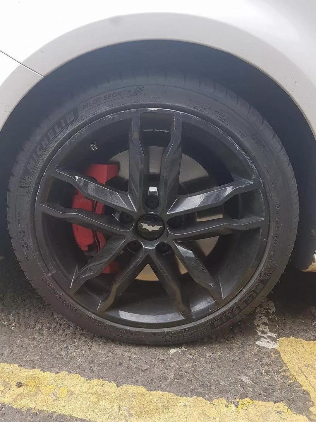 Ford Dark Knight Batman Wheel Centre Hub Cap Car Sticker Decal VXR X4 ...