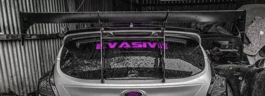 Evasive Windscreen Sticker JDM Vinyl Stance VDUB Drift Graphic MANY ...