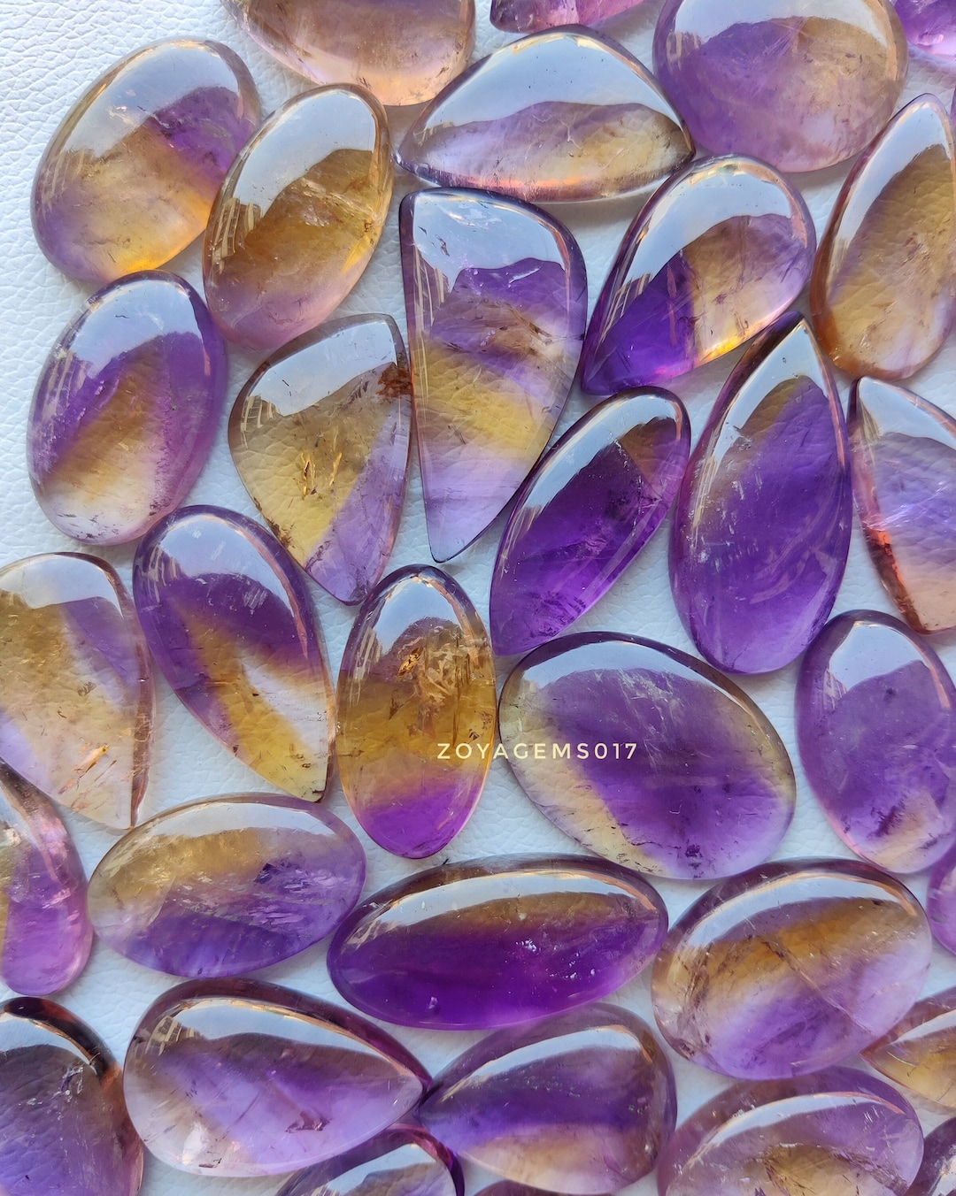 Natural Ametrine Cabochon Top Quality Ametrine Gemstone Hand Polish ...