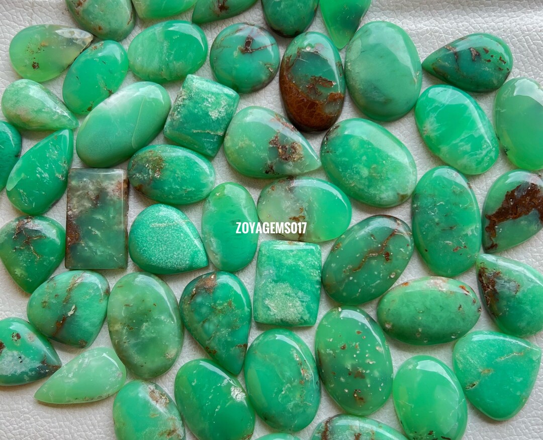 Chrysoprase Cabochon-chrysoprase Jewelry-chrysoprase Gemstone ...
