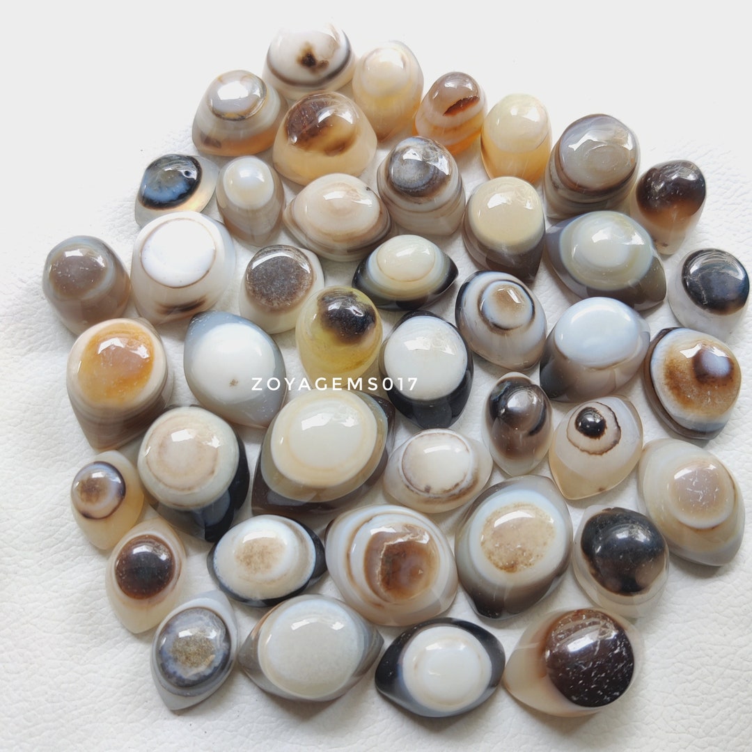 Agate Eye's Cabochon Lot_ Agate Eye's Gemstone Agate - Etsy
