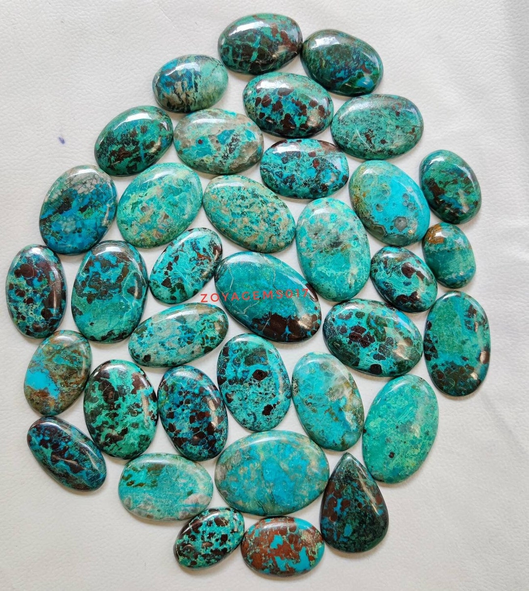 Chrysocolla Cabochon for Making Jewelry - Etsy