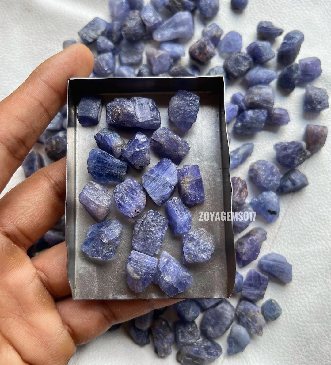 Raw Tanzanite Gemstone: Natural Zoisite Crystals (10-15mm)-raw ...