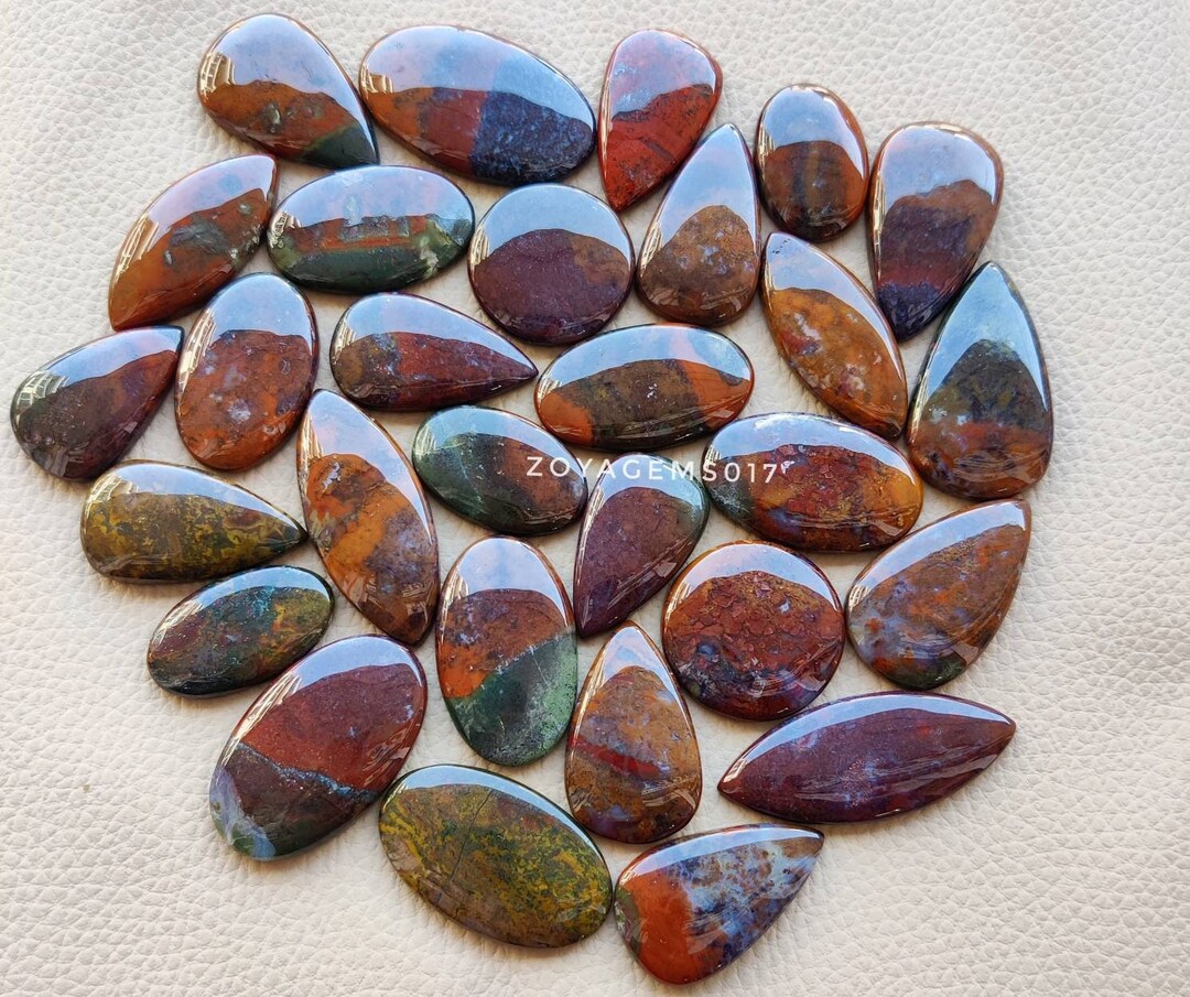 Red Indonesian Agate Cabochon for Making Jewelry - Etsy