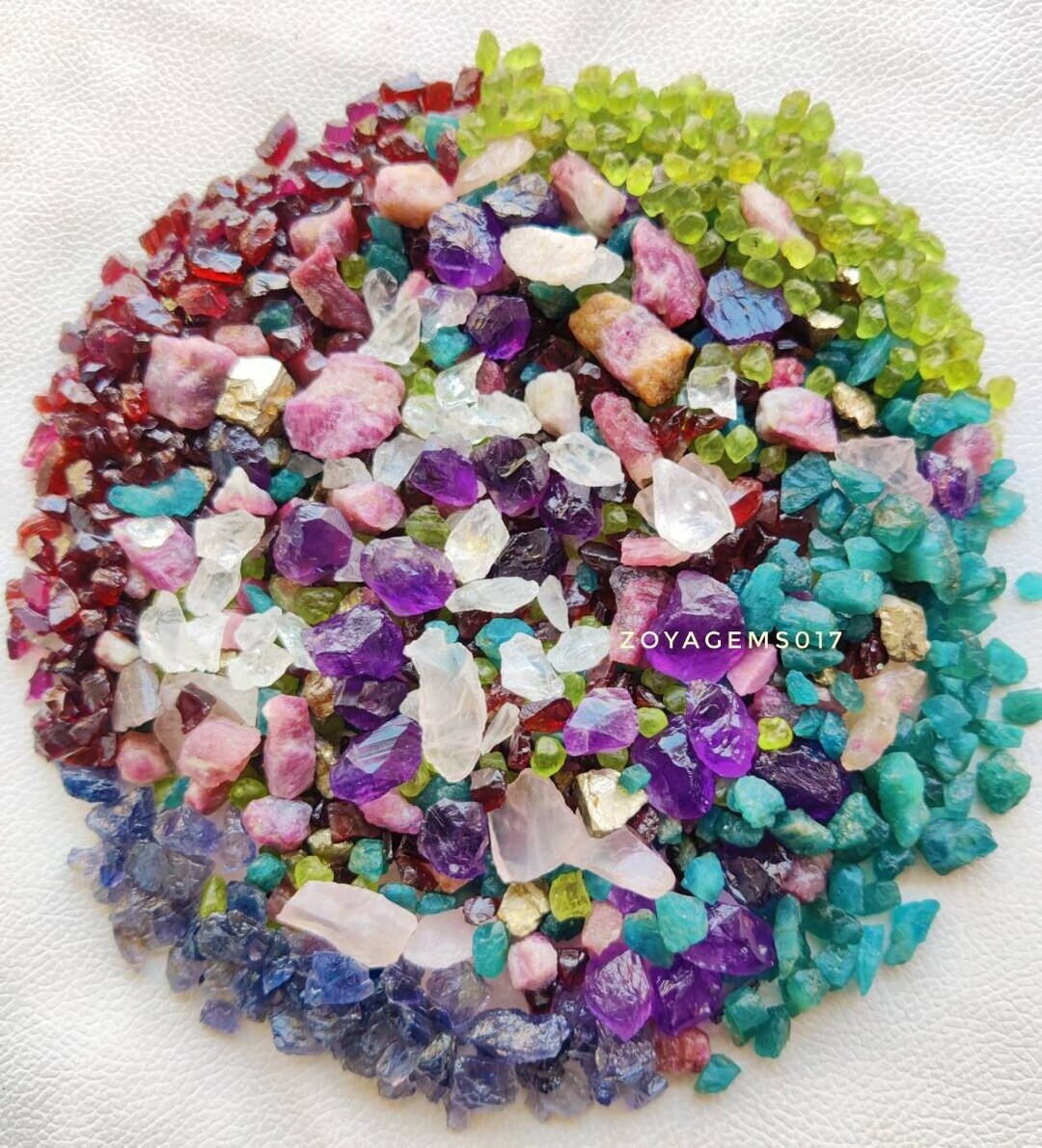 Gemstone Rough, Raw Gemstone Minerals Mix Gemstone Rough Lot, Natural ...