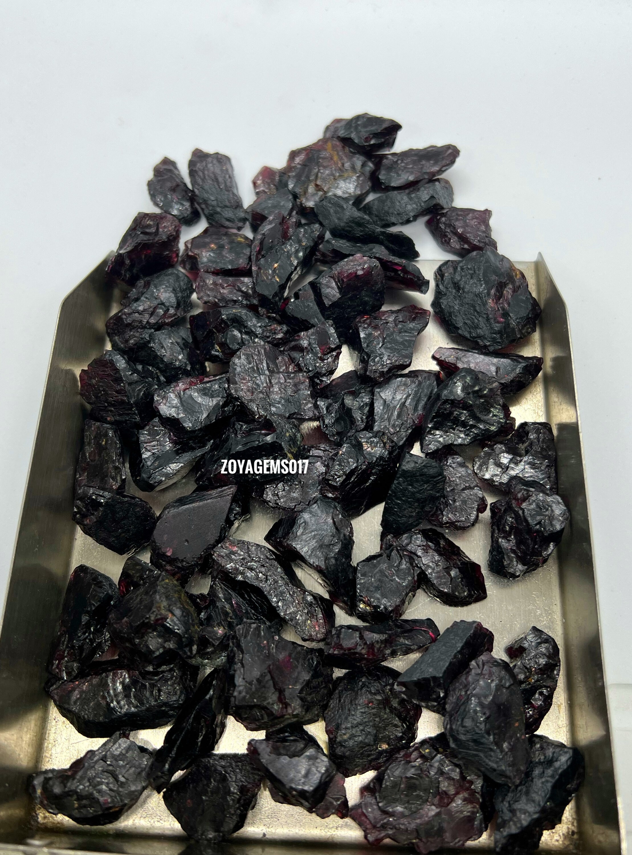 Raw Garnet Gemstone: Natural Rough Red Garnet Crystals (10-20mm)-garnet ...