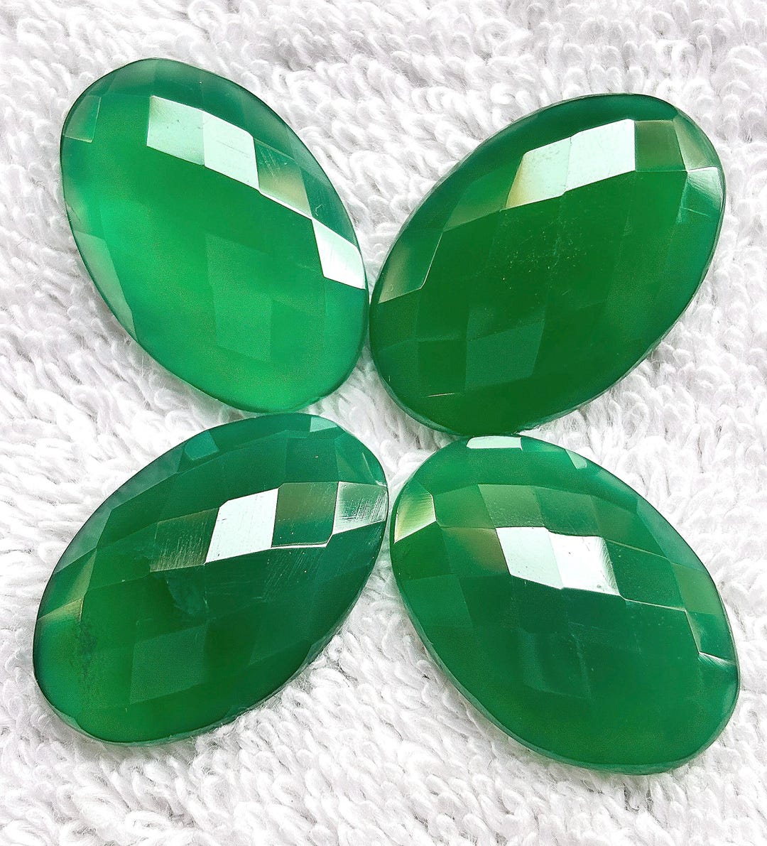 Amazing Green Onyx Cuts Cabochon Onyx Cuts Stones Jewelry jewelry ...