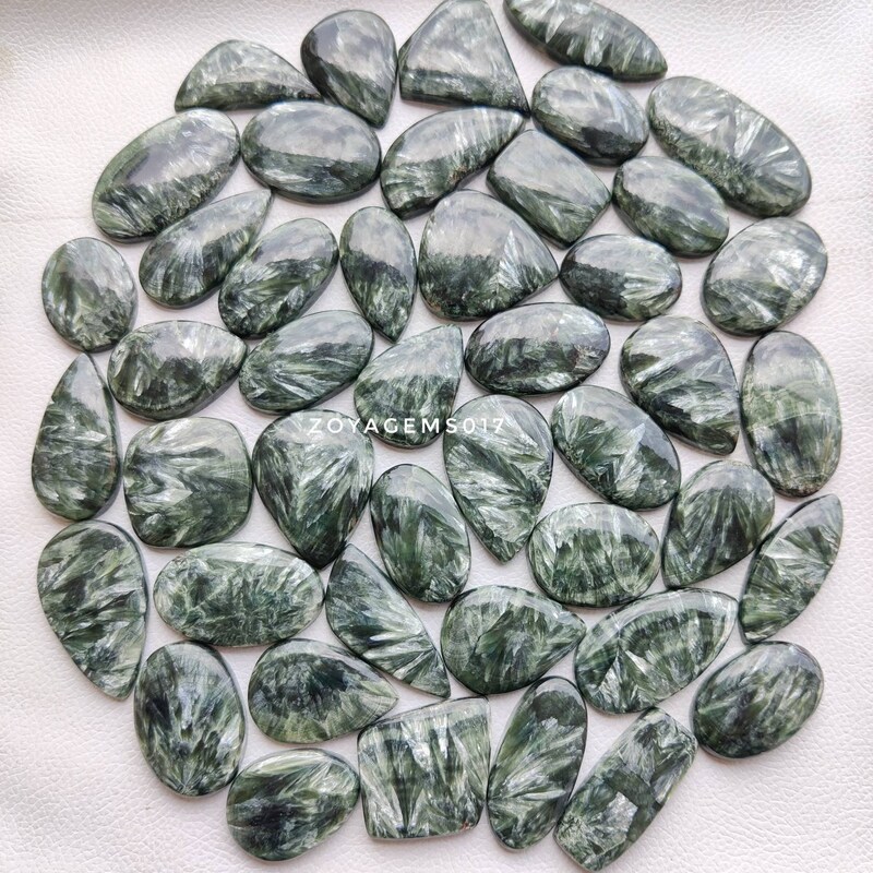 Seraphinite Cabochon - Etsy