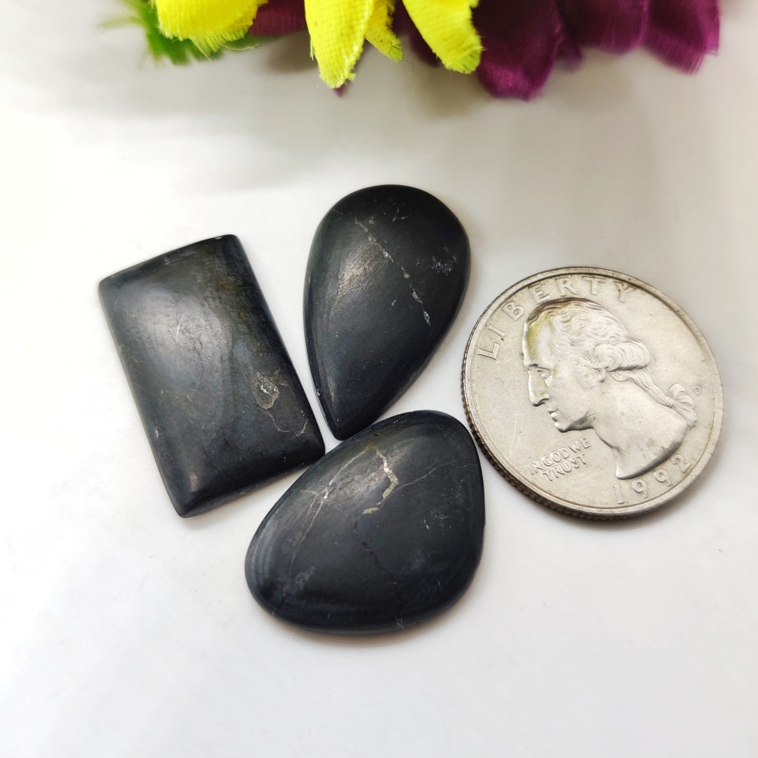 SHUNGITE CABOCHON - Etsy