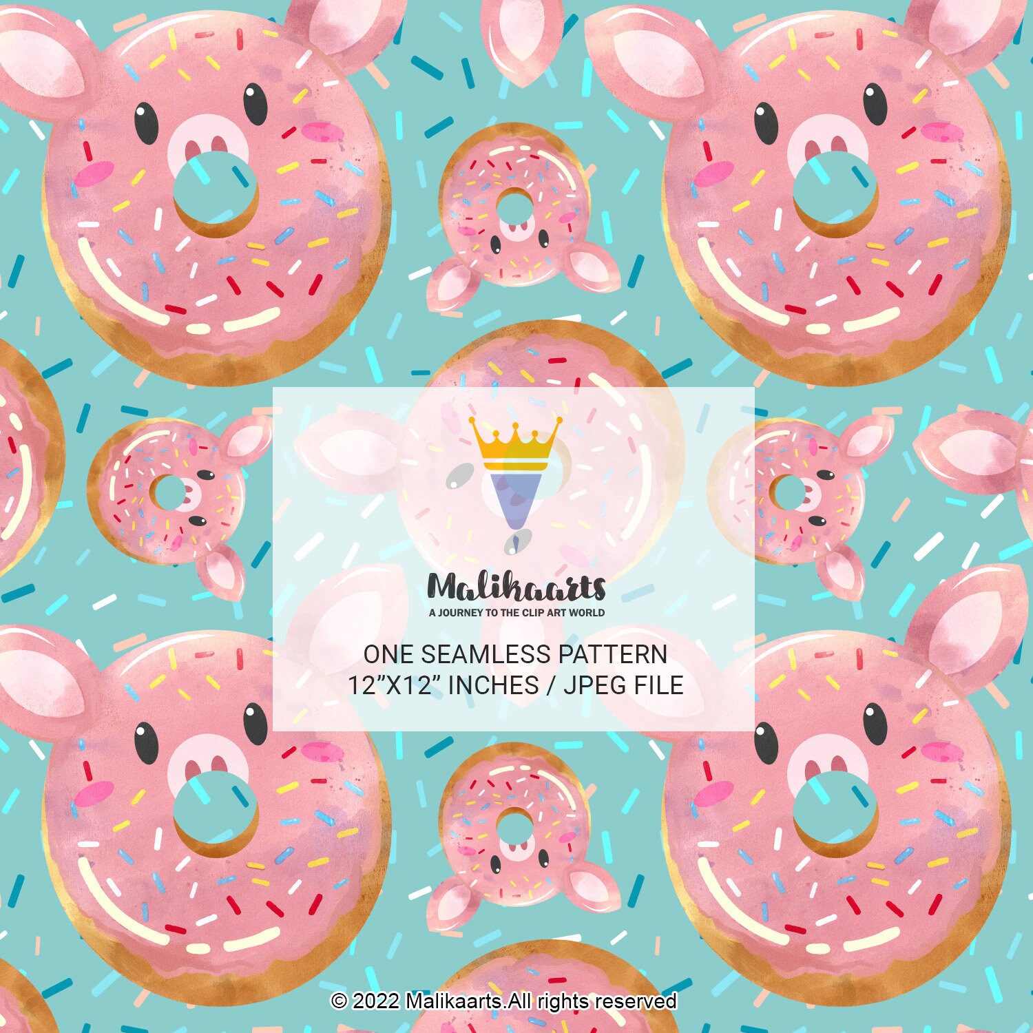 Paper Craft Supplies & Tools Donut Sprinkles digital paper Donuts ...