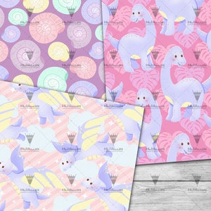 Dinosaur Digital Paper Dinosaurs Patterns Baby Dino for Kids - Etsy