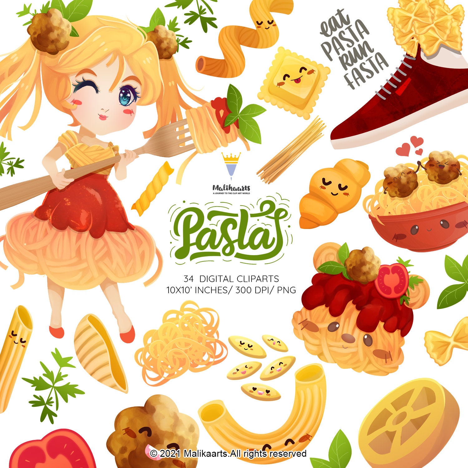 Eating Pasta Clipart Images