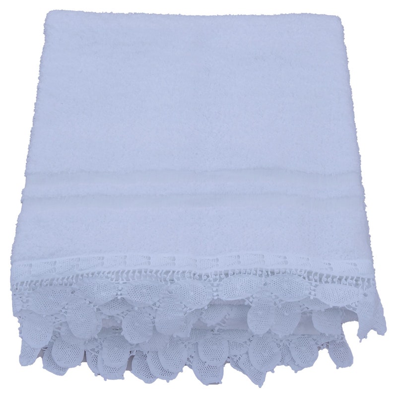 Lace Edge Towel - Etsy