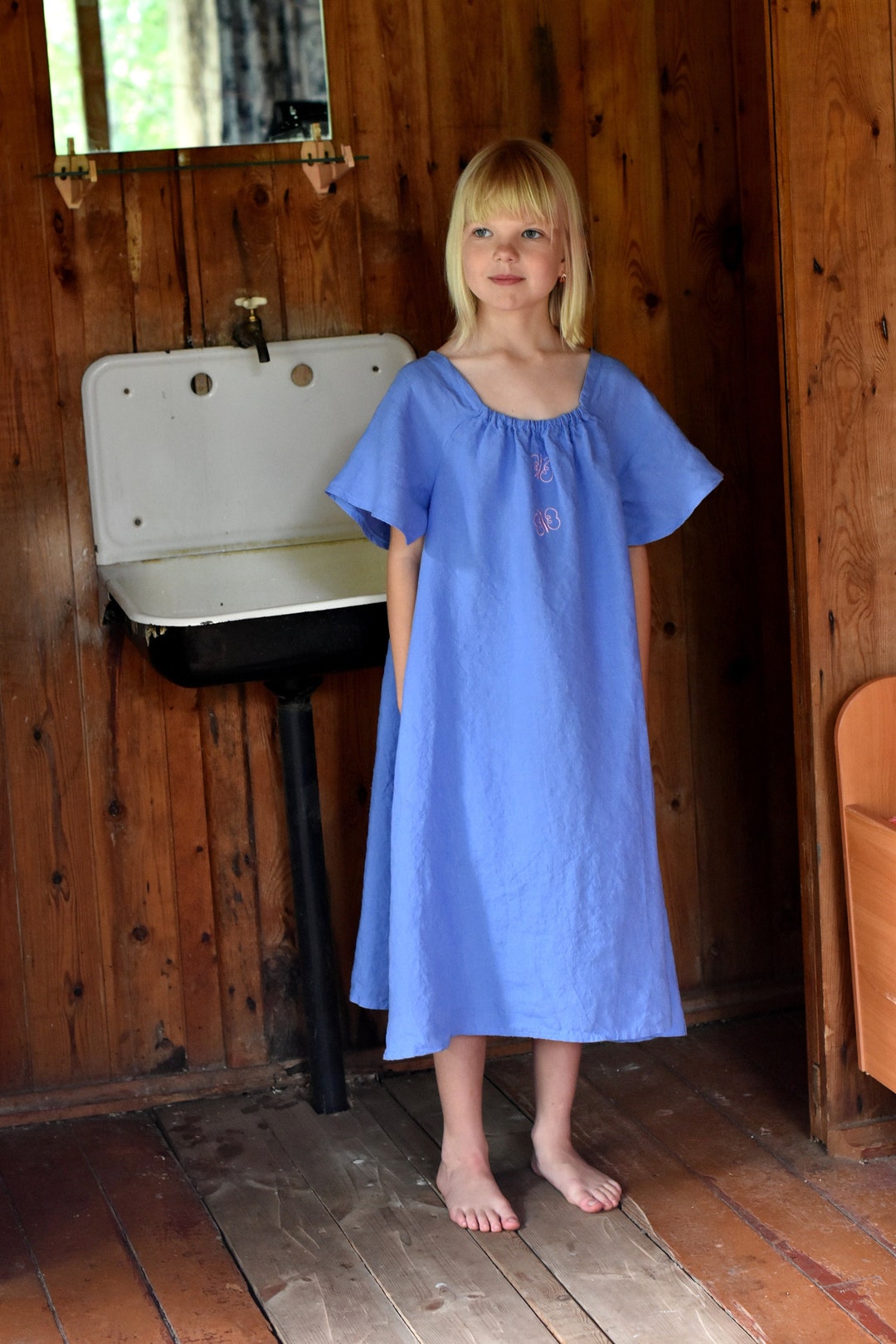 Girl Linen Dress / Linen Baby Dress / More Colors Available / Dress ...