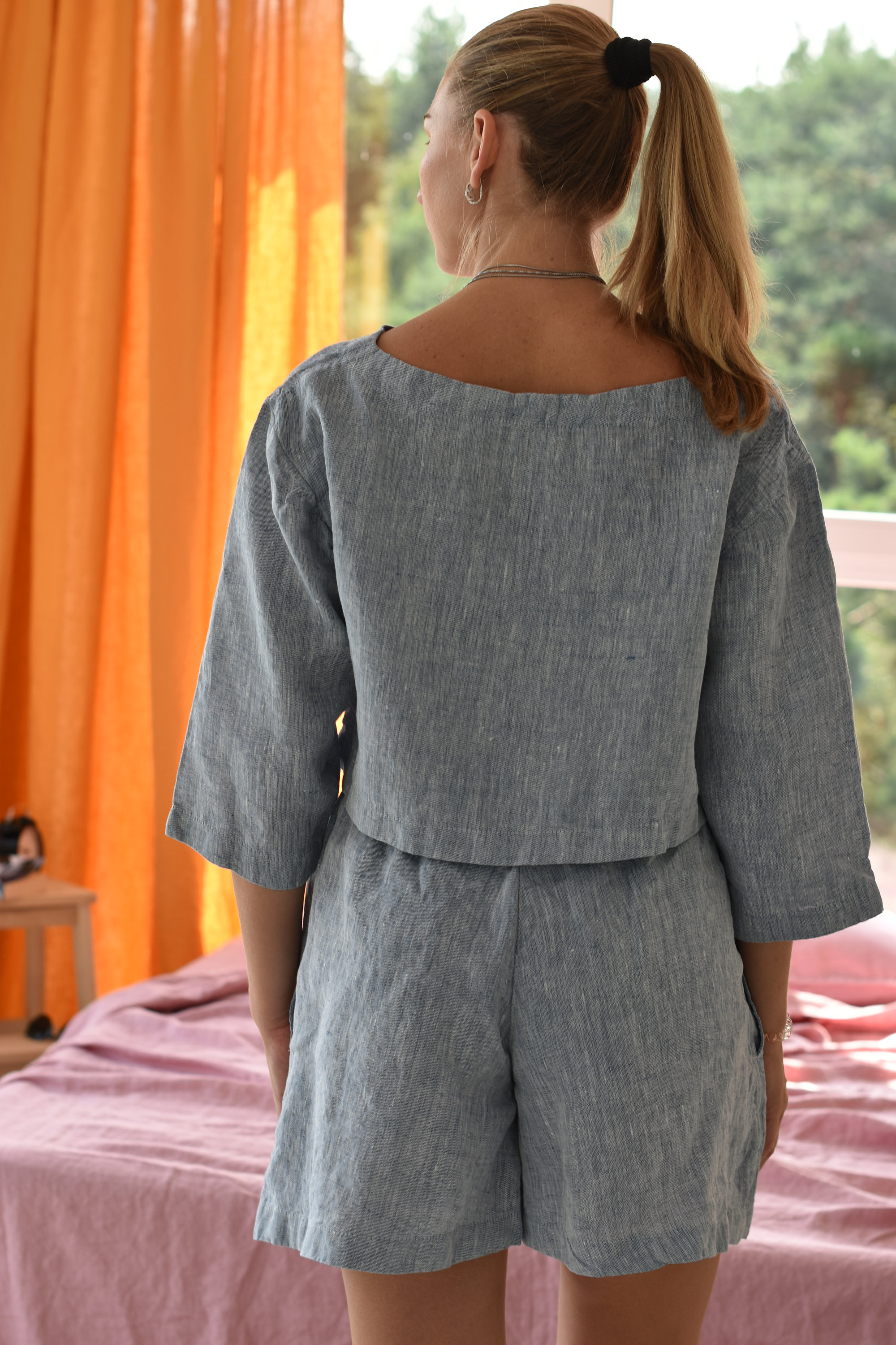 LINEN SHORTS WOMEN / Natural Linen Shorts / 100% Linen / Woman - Etsy