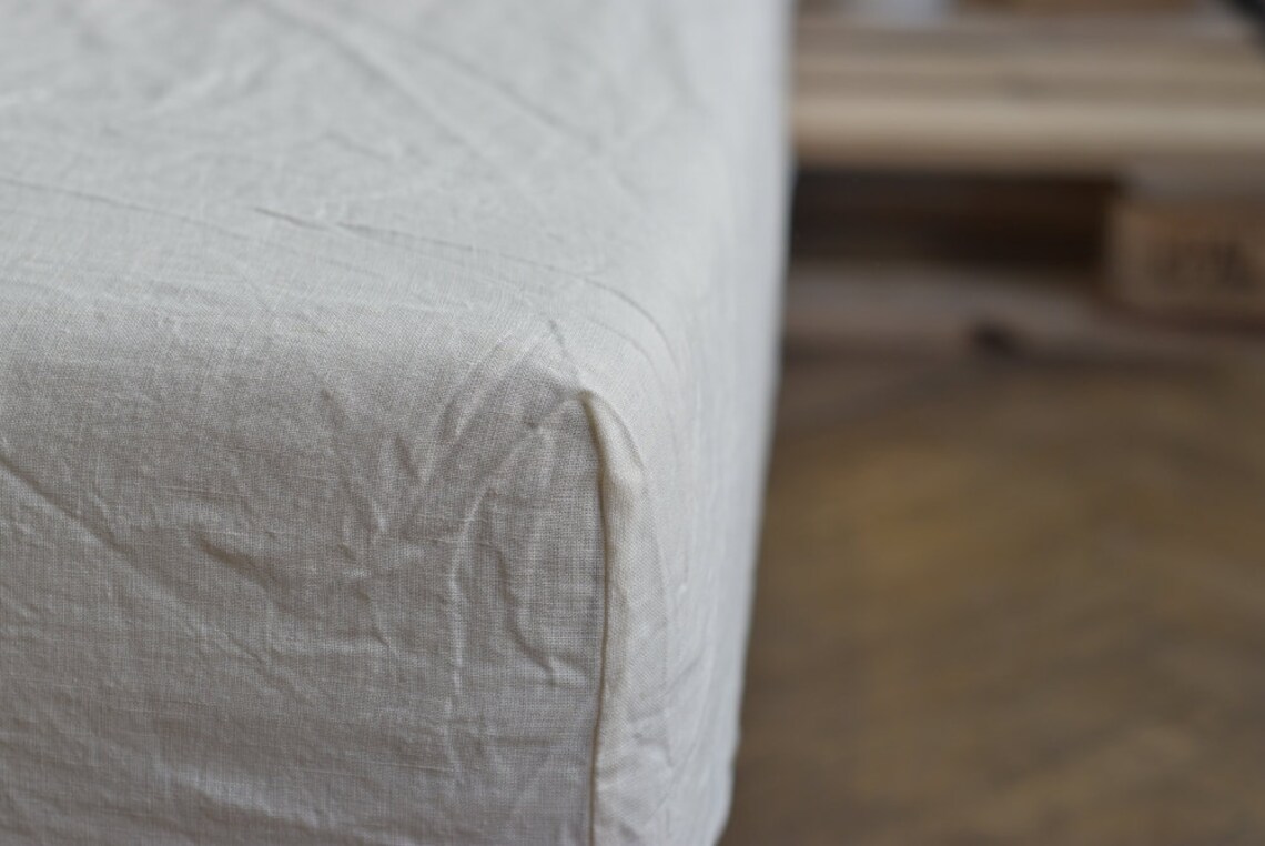 LINEN SHEET SET in a Antique White Color Bedding Set Queen | Etsy