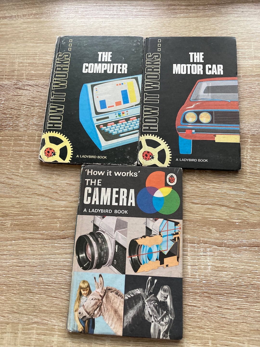 Vintage Ladybird Books X Three How It Works the Computer the Motor Car ...