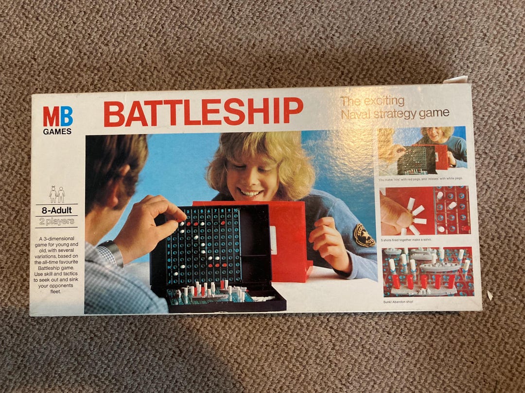 Vintage MB Games Battleship Game - Etsy UK