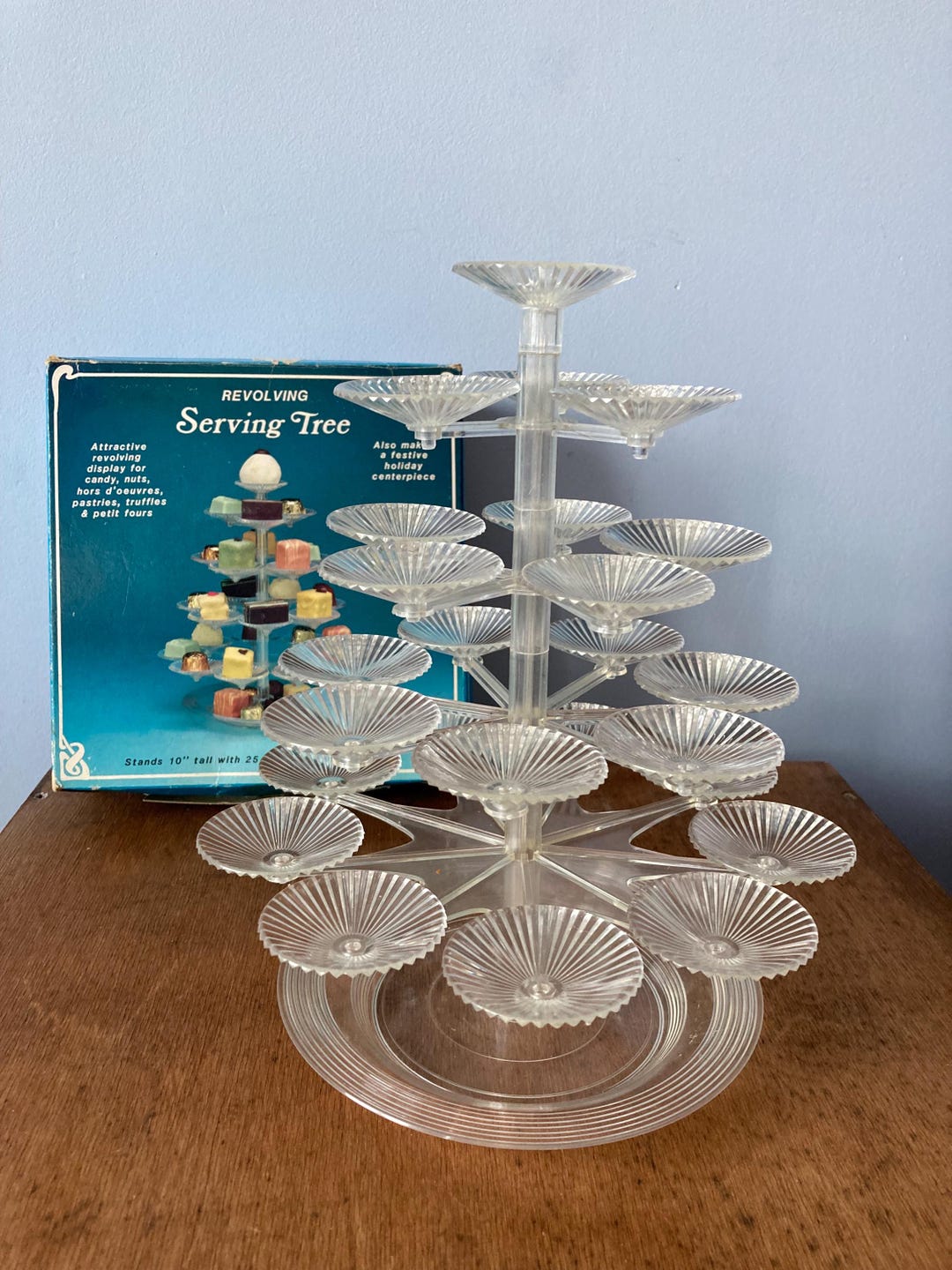 Vintage Plastic Revolving Serving Tree - Etsy