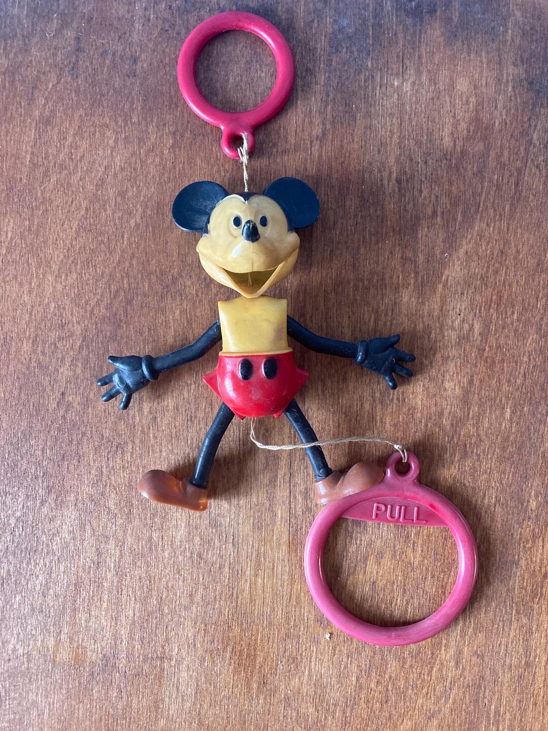 Vintage Walt Disney Mickey Mouse Pull Toy 1960s 1970s - Etsy