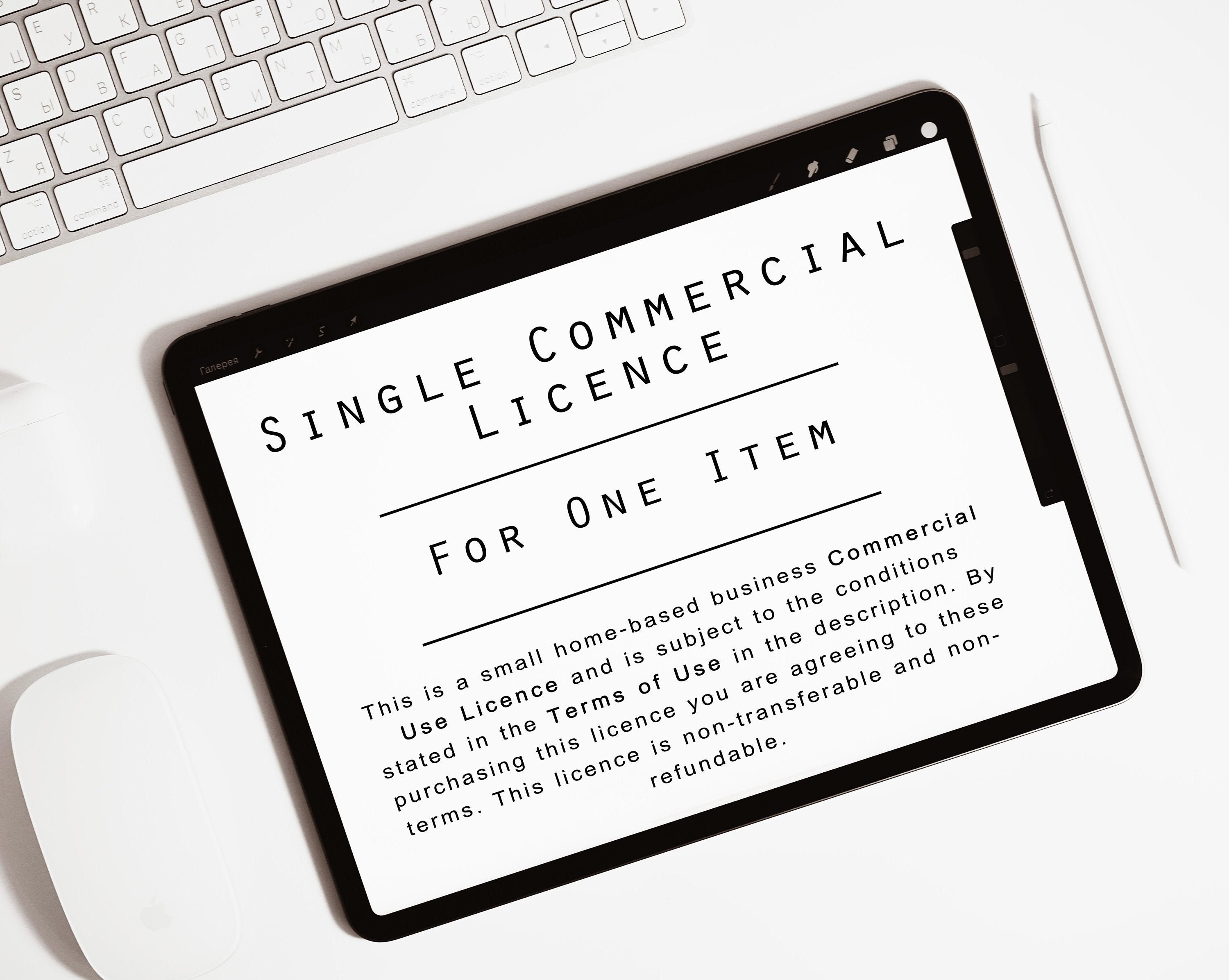 For Digital Downloads Single Commercial Use Licence one Item, up to 500 ...