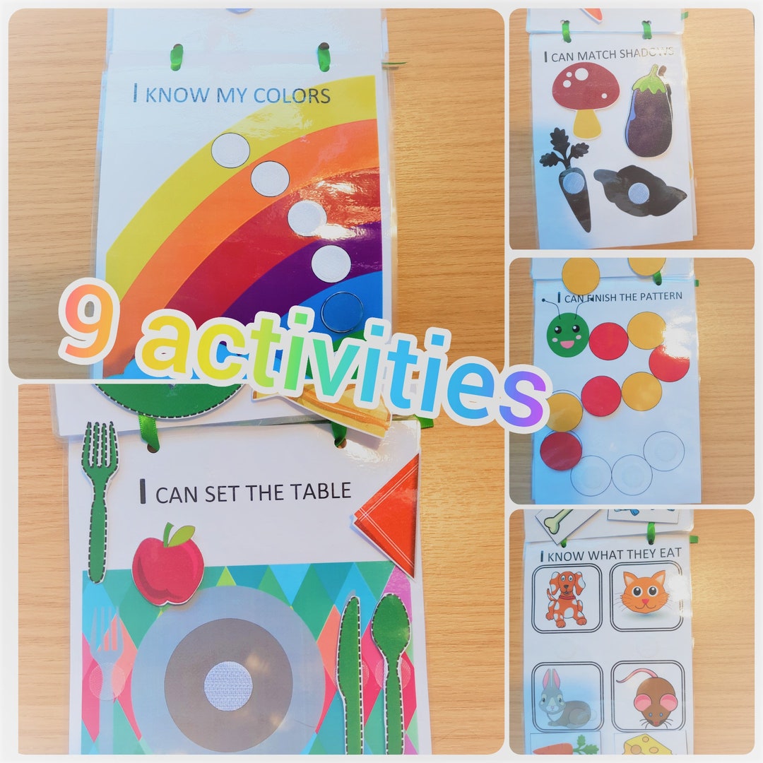 2 - 4 Year Old. Busy Book. Busy Bag. Learning Kit. Preschool Activity ...