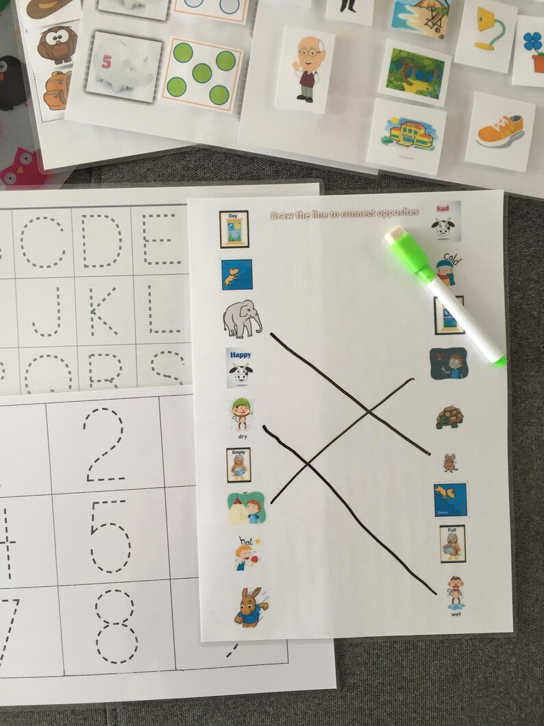 3 6 year old. Busy book. Busy bag. Learning kit. Preschool | Etsy