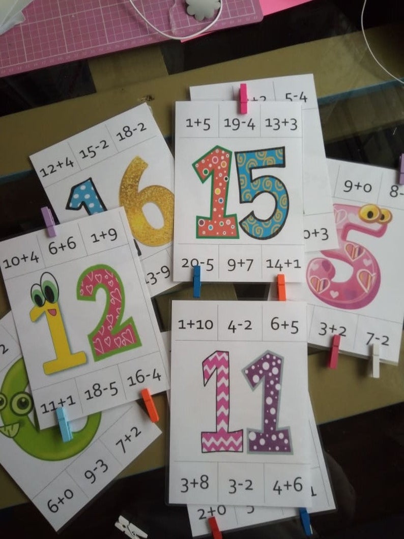 Math activity Printable activities. Busy book. Learn add and | Etsy