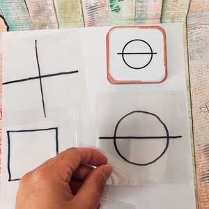Montessori Shape Matching Activity – Hand Drawn Transparent Game Pieces ...
