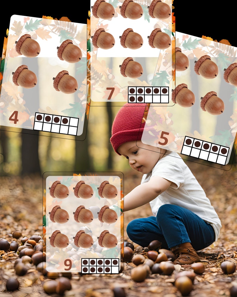 Counting to 10. Acorn Counting Activity - Printable Educational Game ...