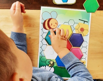 Stacking Shapes. Fallow the Pattern Cards. Stack up the Shapes ...