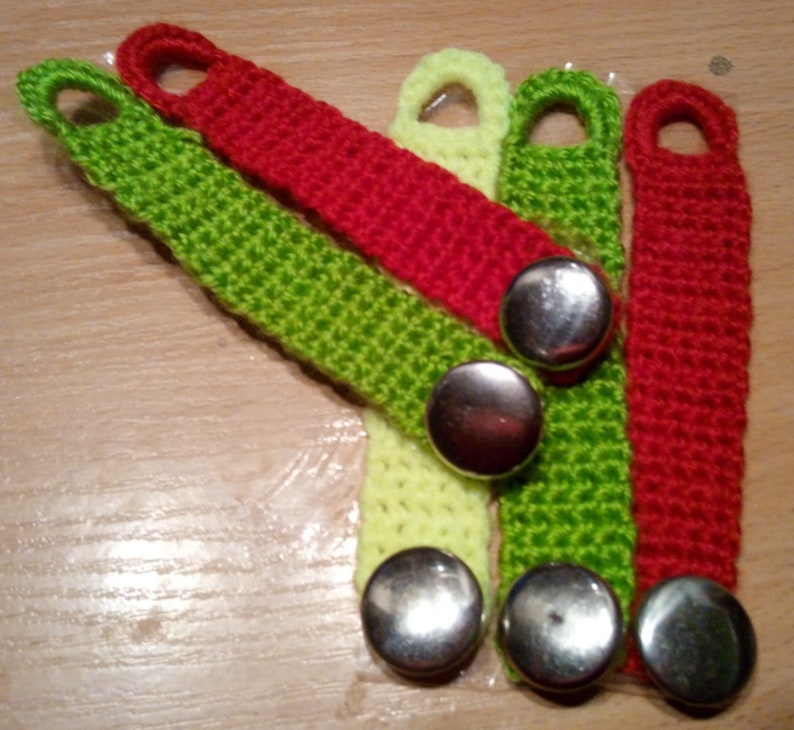 Button Chain. Crochet Button Chain. Colorful Button Chain. Fine Motor ...