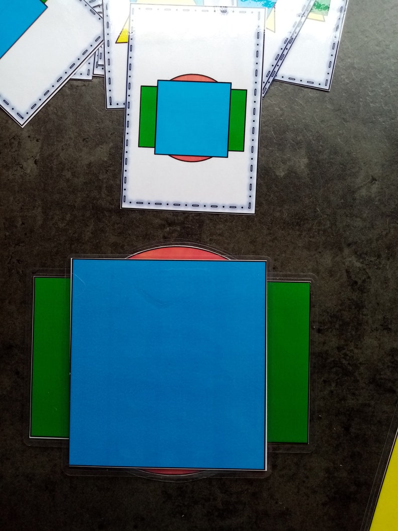 Stacking Shapes. Fallow the Pattern Cards. Stack up the Shapes ...