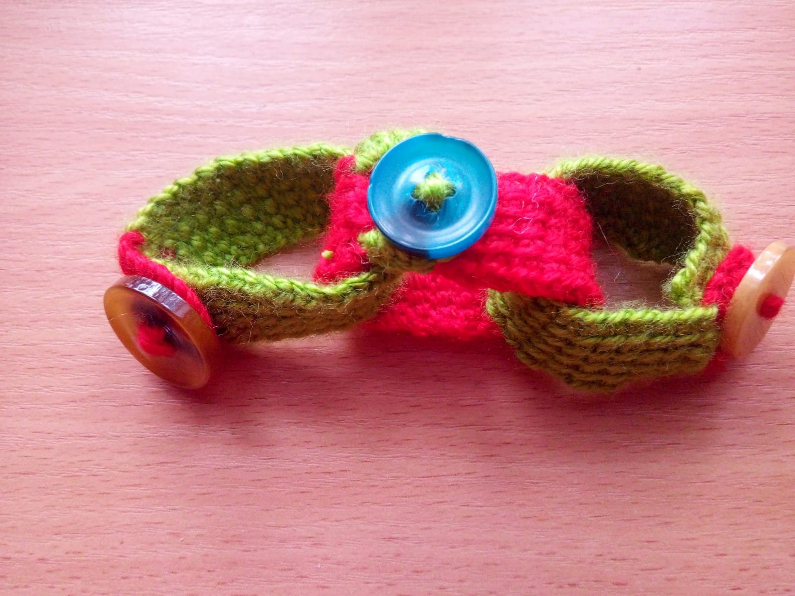 Button Chain. Crochet Button Chain. Colorful Button Chain. Fine Motor ...