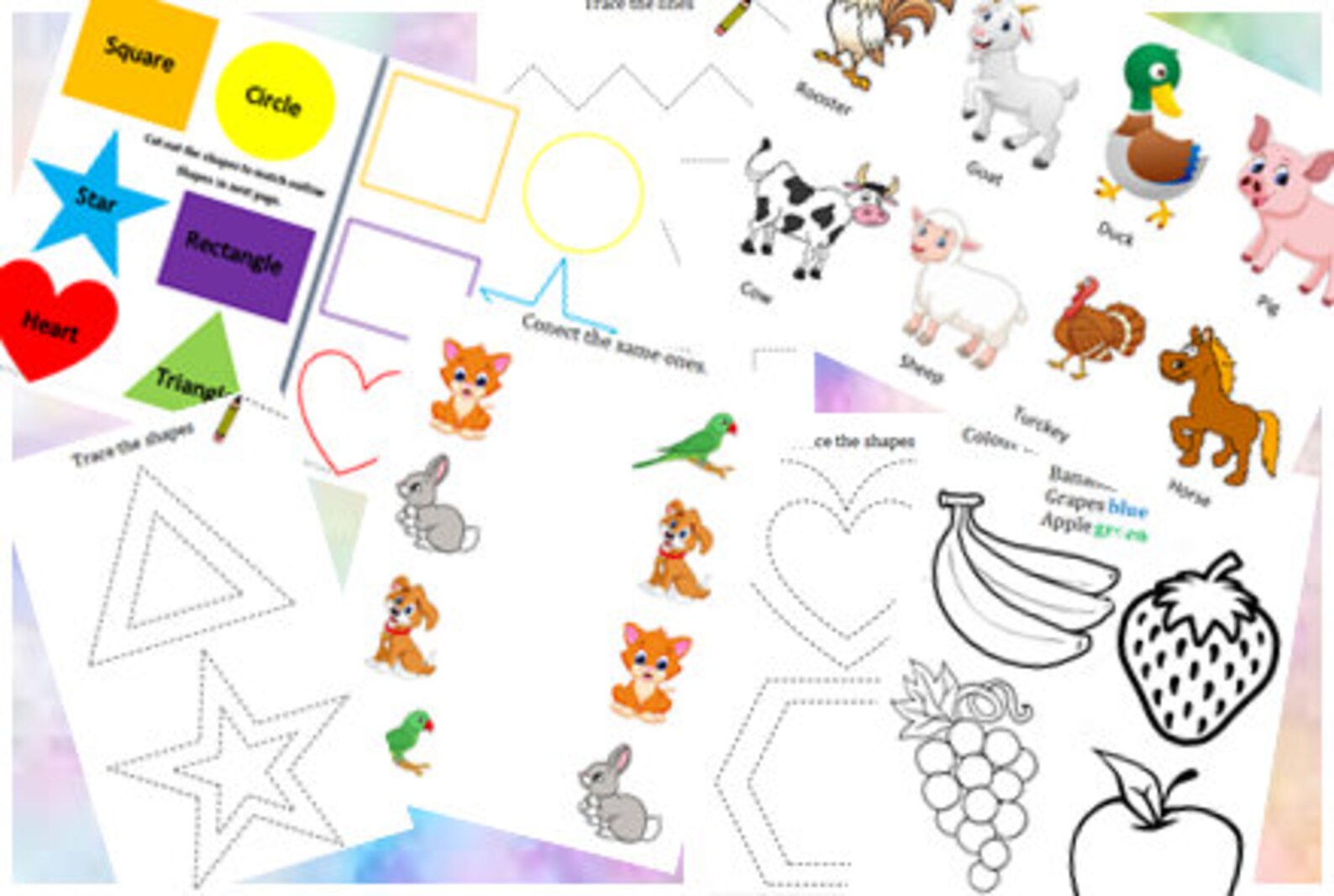 Buy 2-4 Year Old LEARNING WORKBOOK. PDF Learning Worksheets 28 Online ...