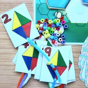 Printable Busy Bag Activity. Busy Bin Activity. PDF Kite Counting ...