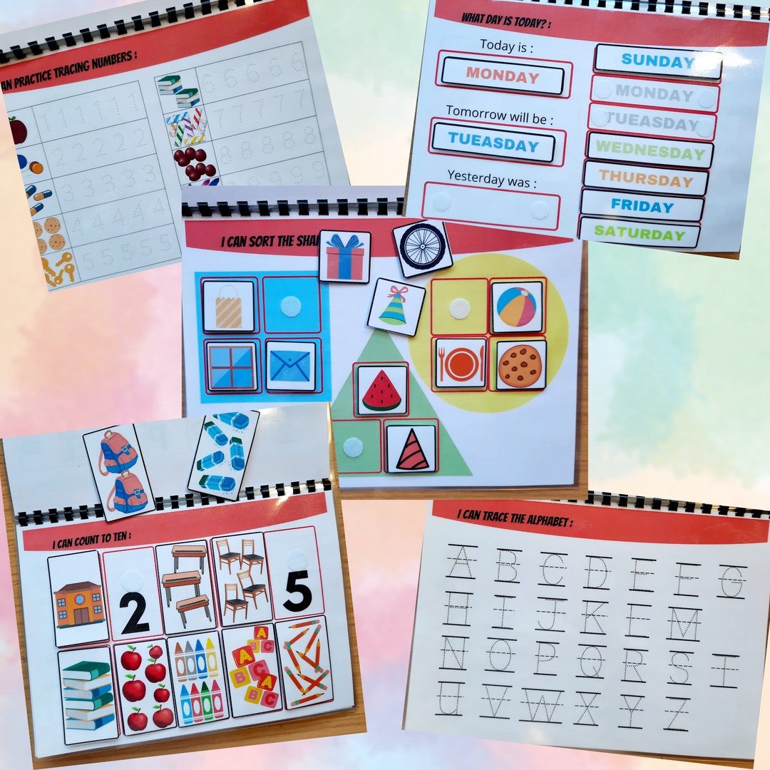 3.5 Year Old Toddler Learning Book Level 3 . Toddler Learning Sheets ...