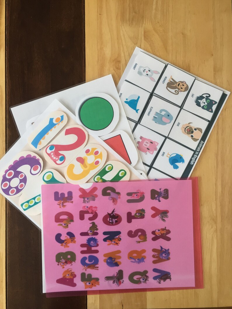 2 4 Year Old. Busy Book. Laminated Preschool Activity Book. - Etsy