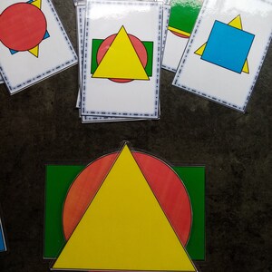 Stacking Shapes. Fallow the Pattern Cards. Stack up the Shapes ...