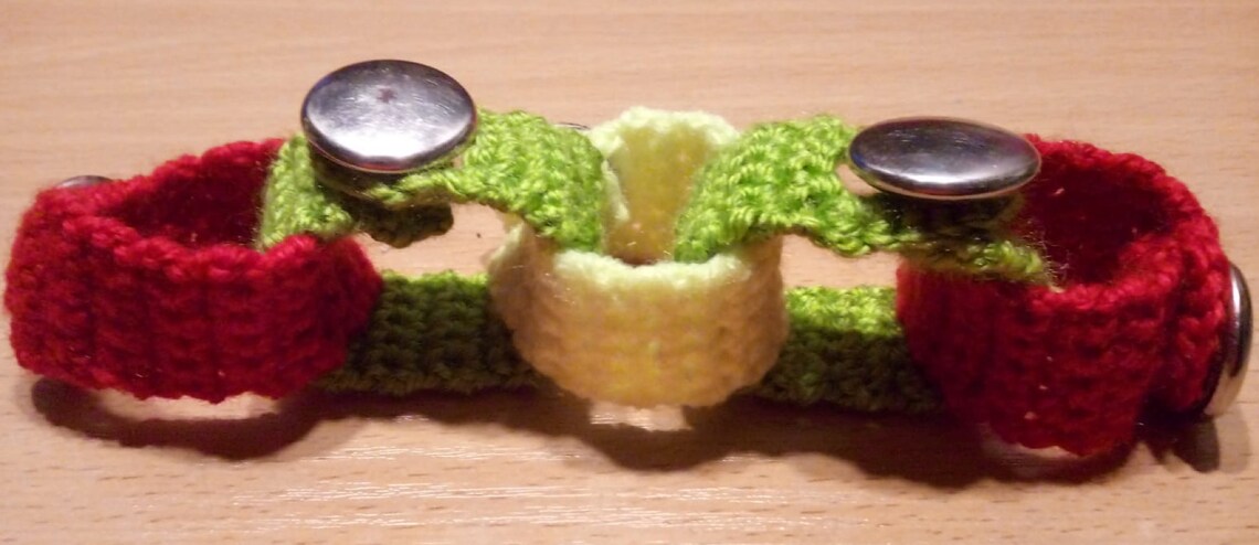 Button Chain. Crochet Button Chain. Colorful Button Chain. | Etsy