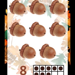 Counting to 10. Acorn Counting Activity - Printable Educational Game ...
