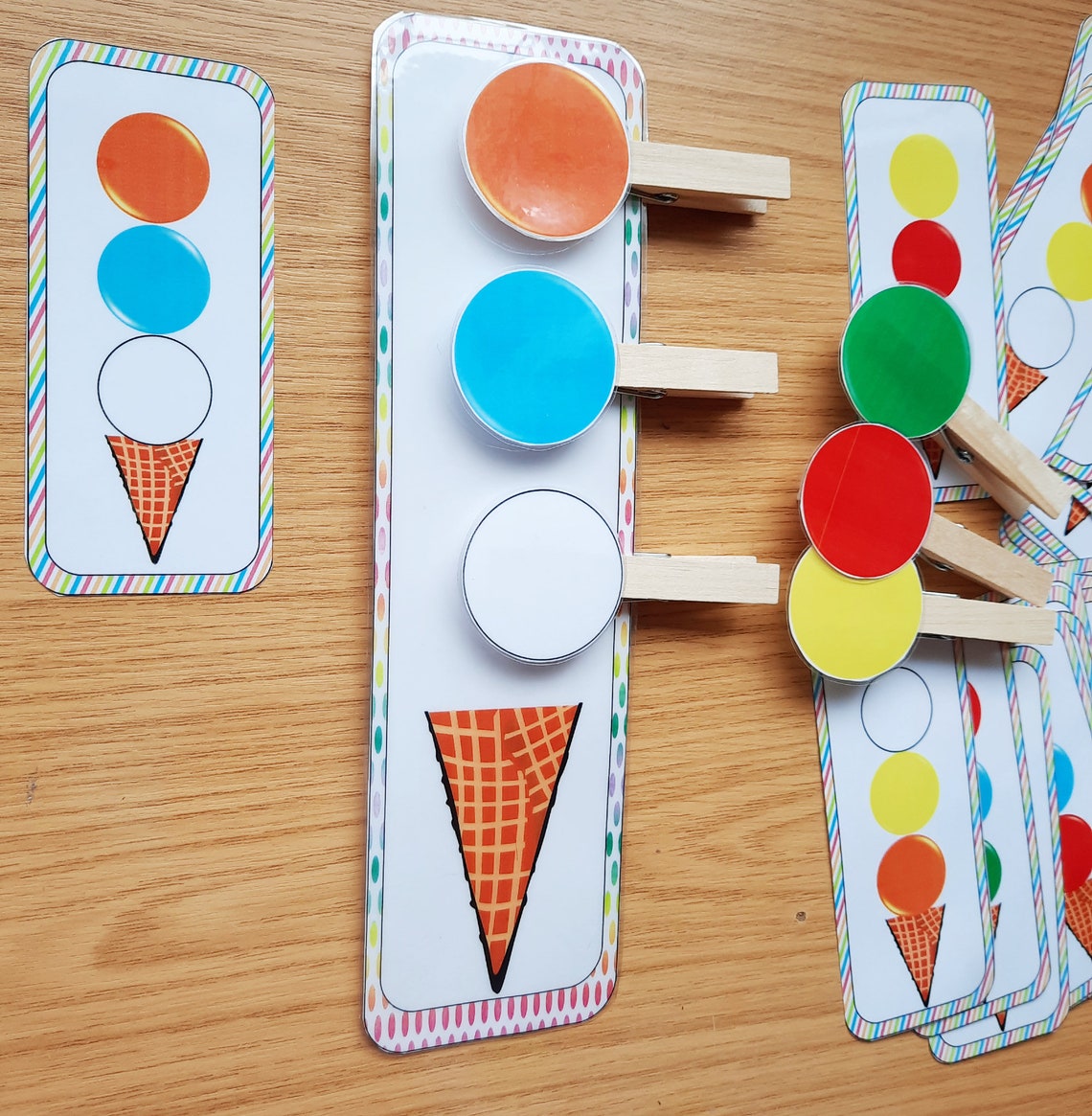 Busy bag activity. Busy bin activity. Ice-cream activity. | Etsy