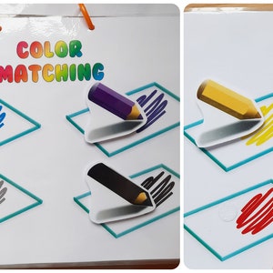 Toddler Quiet Book: Shape, Color & Number Matching (PDF Pattern) - Etsy