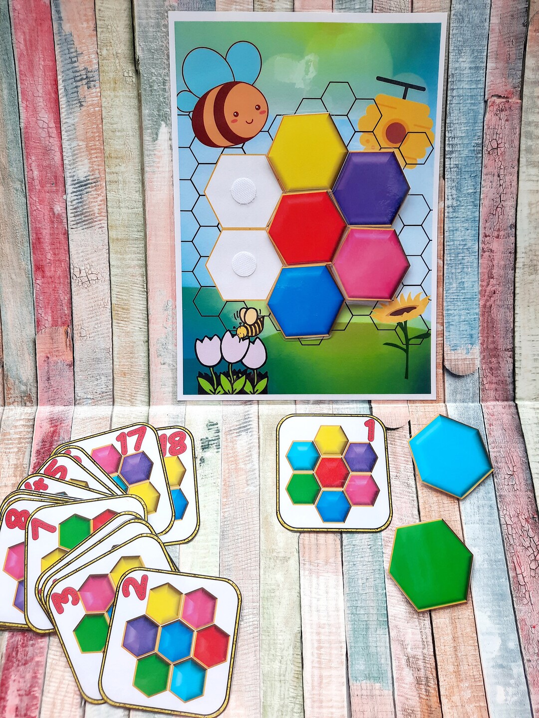 Printable Busy Bag Activity. Busy Bin Activity. PDF Bee Hive Activity ...