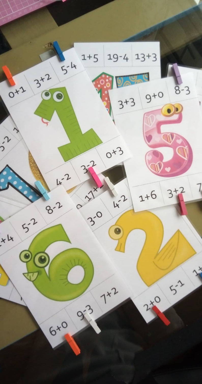 Math activity Printable activities. Busy book. Learn add and | Etsy