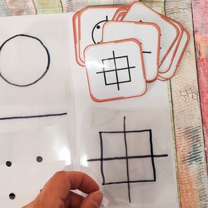 Montessori Shape Matching Activity – Hand Drawn Transparent Game Pieces ...